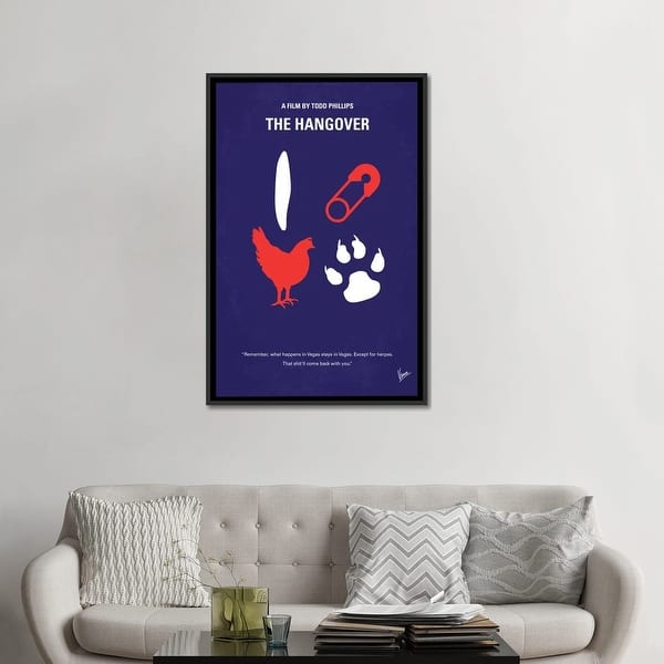 iCanvas "The Hangover Minimal Movie Poster" by Chungkong Framed Canvas Print - Bed Bath & Beyond ...